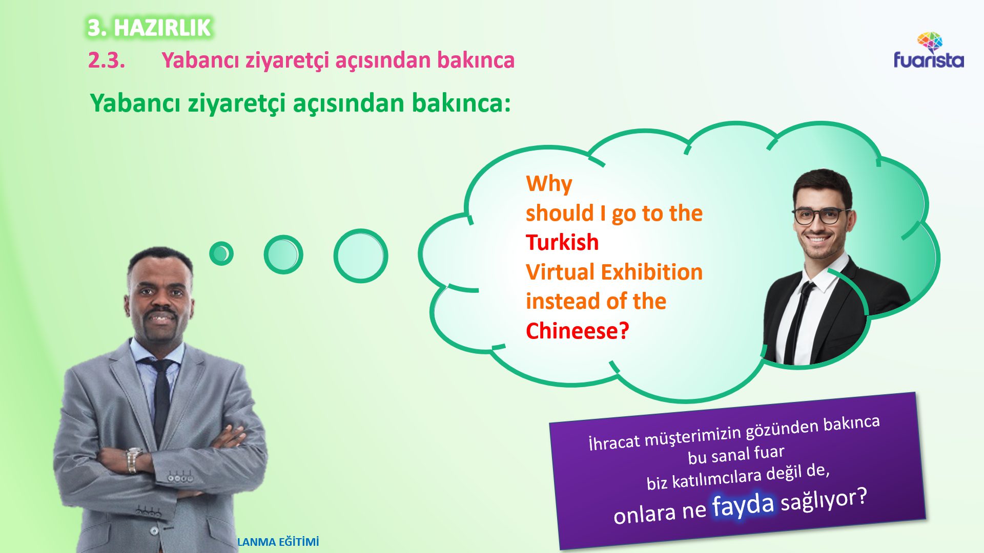 Sanal Fuara Hazırlanma Eğitimi 20 Mart 2021 | Fuarista 2021